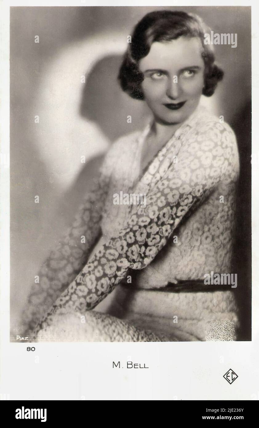 Portrait of Marie Bell - French theatre classic era Stock Photo - Alamy