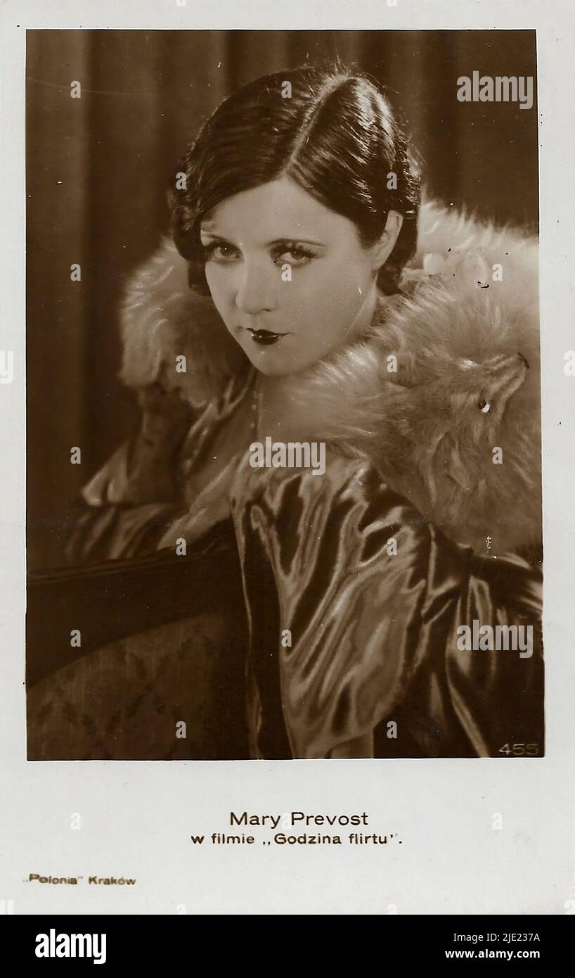 Portrait of Marie Prevost 002 - Hollywood silent movie actress Stock ...