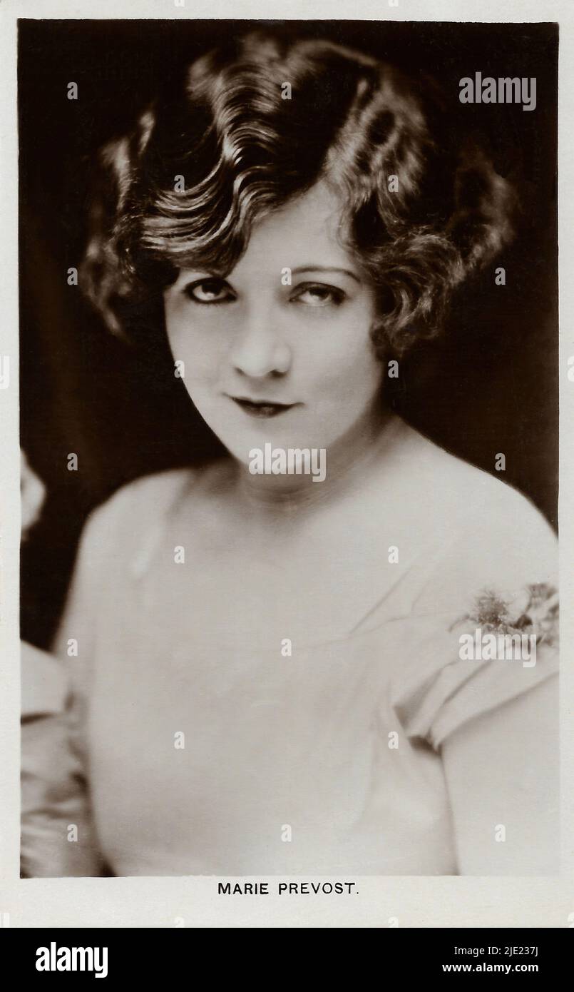 Portrait of Marie Prevost 003 - Hollywood silent movie actress Stock ...