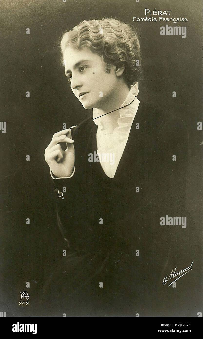 Portrait of Marie-Thérèse Piérat 002 - French silent cinema era Stock ...