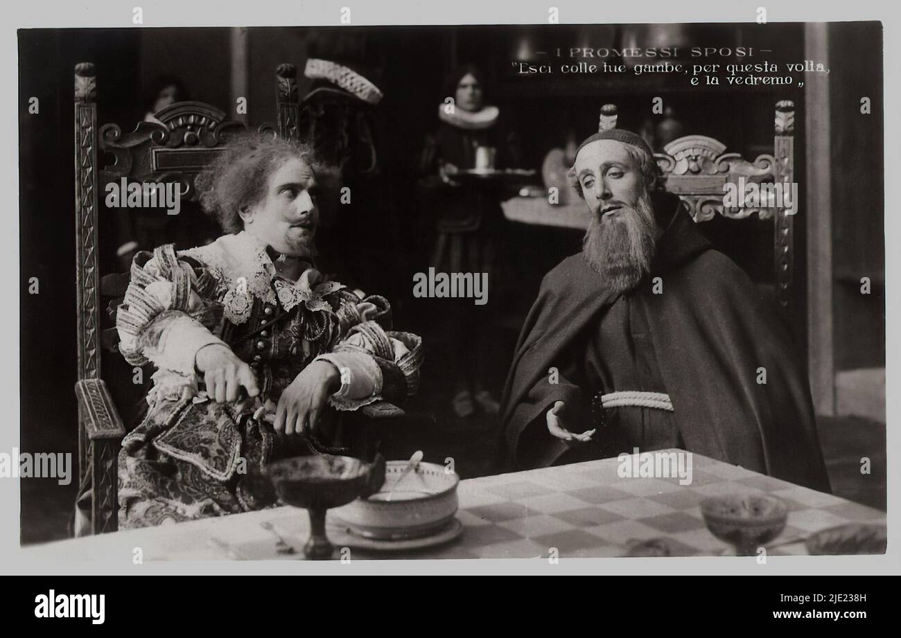 Portrait of Mario Parpagnoli as Don Rodrigo in I promessi sposi (1922 ...