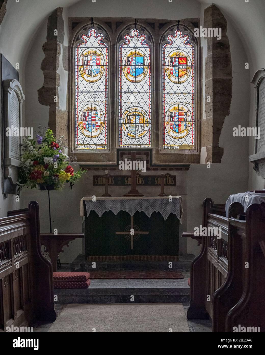 Medieval church of St Mary The Virgin Stock Photo - Alamy