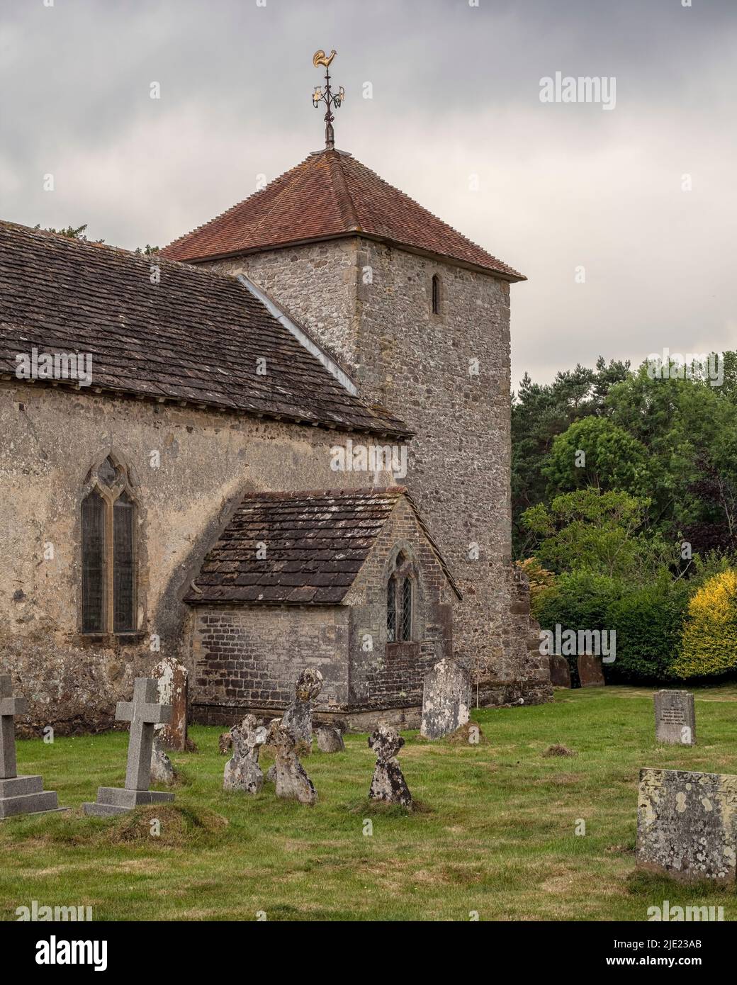 Medieval church of St Mary The Virgin Stock Photo - Alamy