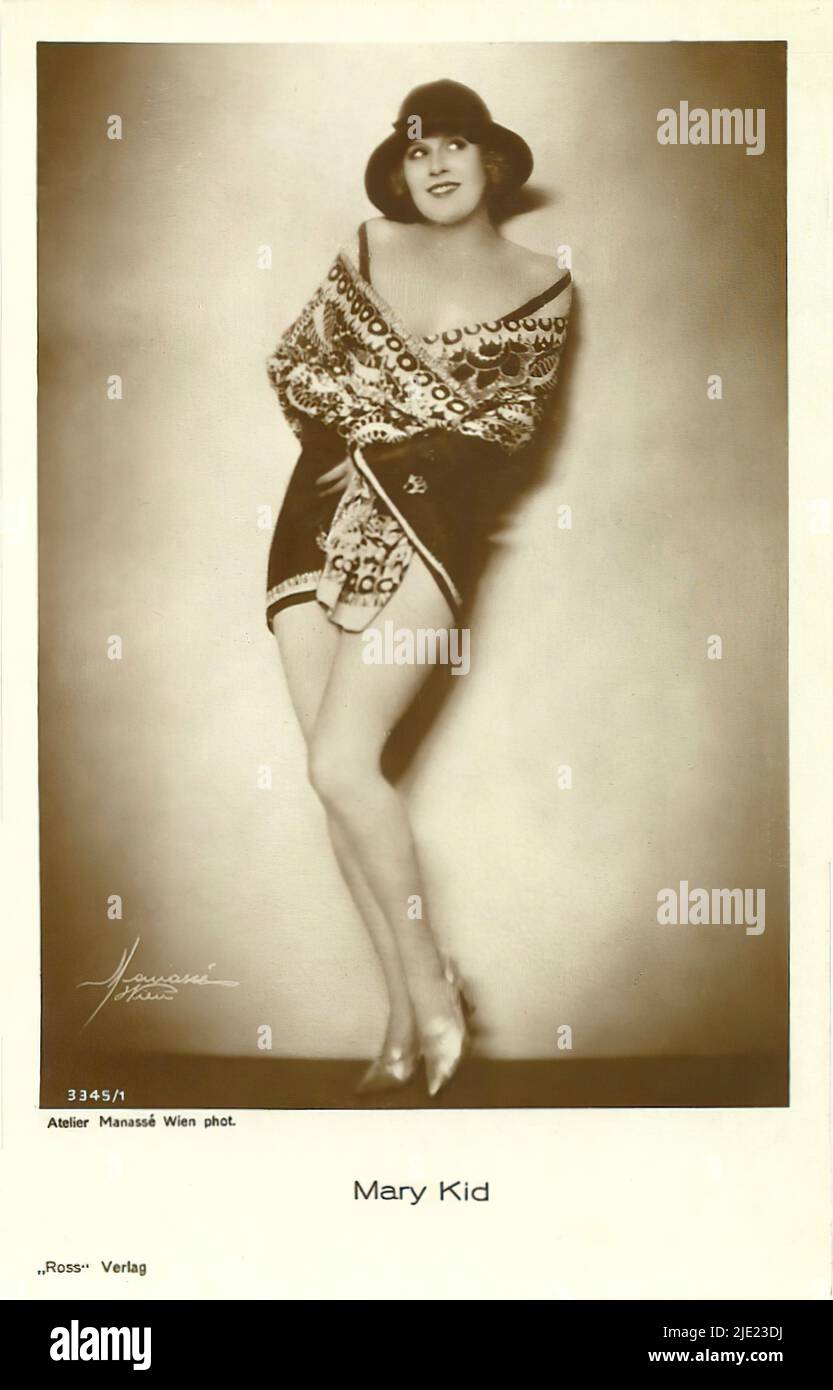 Portrait of Mary Kid - German weimar era cinema (1918 - 1935 Stock ...