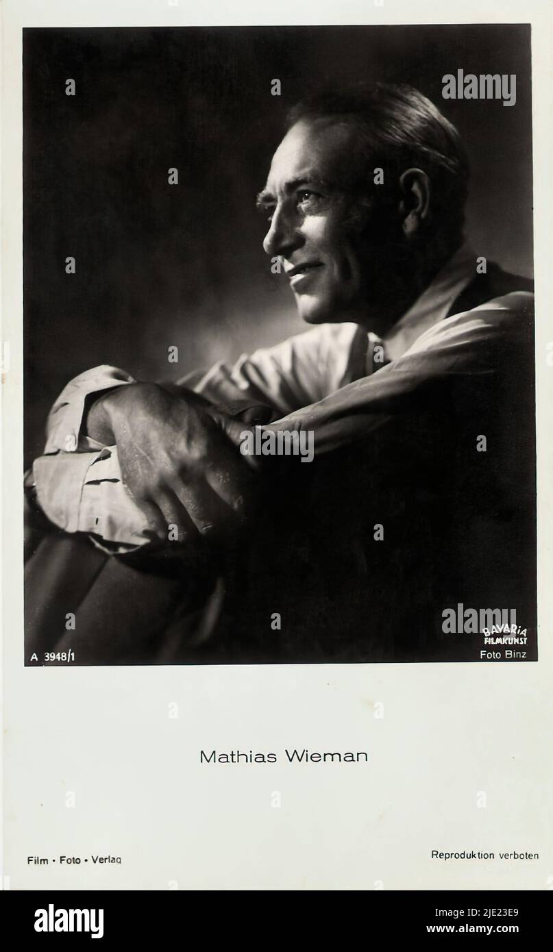 Portrait of Mathias Wieman Stock Photo - Alamy