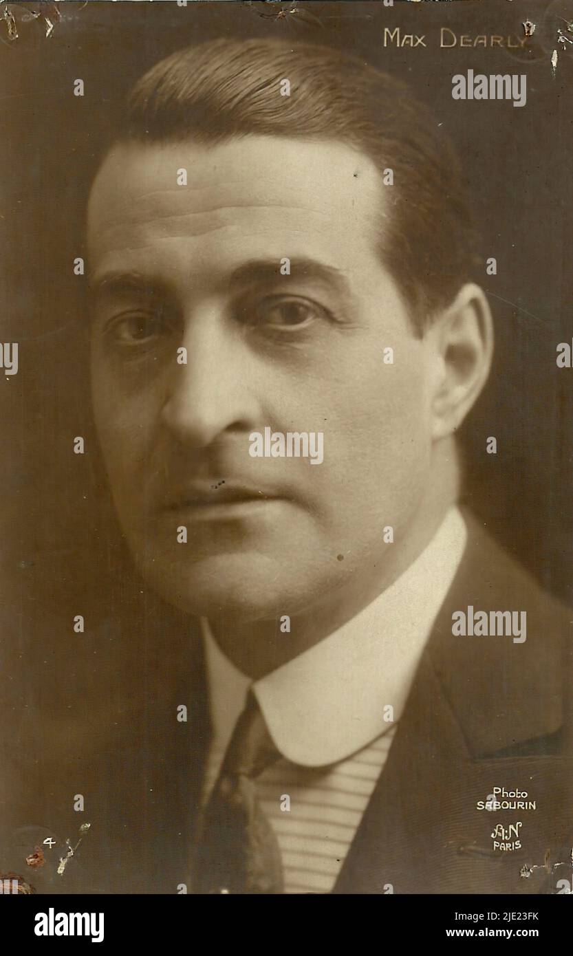 Portrait of Max Dearly 003 - French theatre classic era Stock Photo - Alamy
