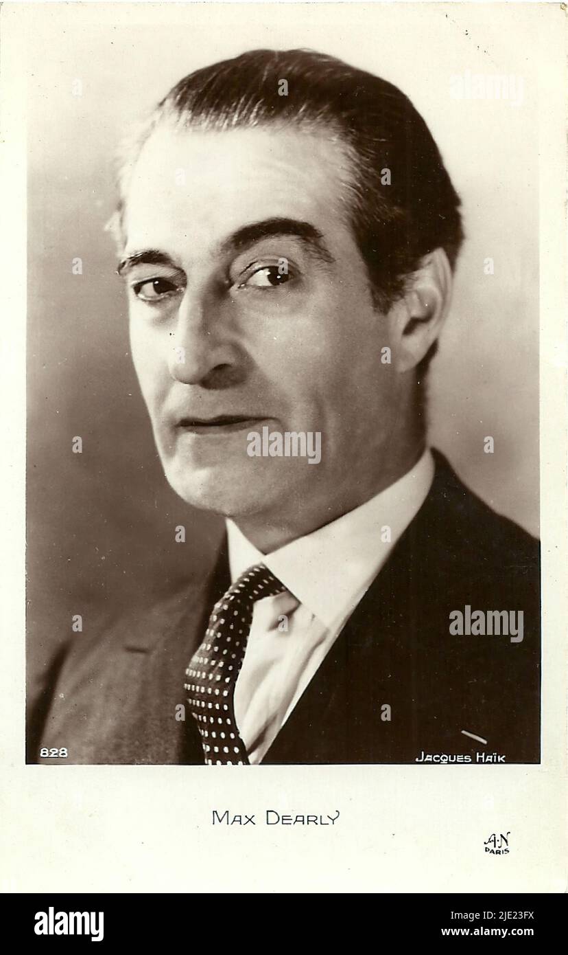 Portrait of Max Dearly 004 - French theatre classic era Stock Photo - Alamy