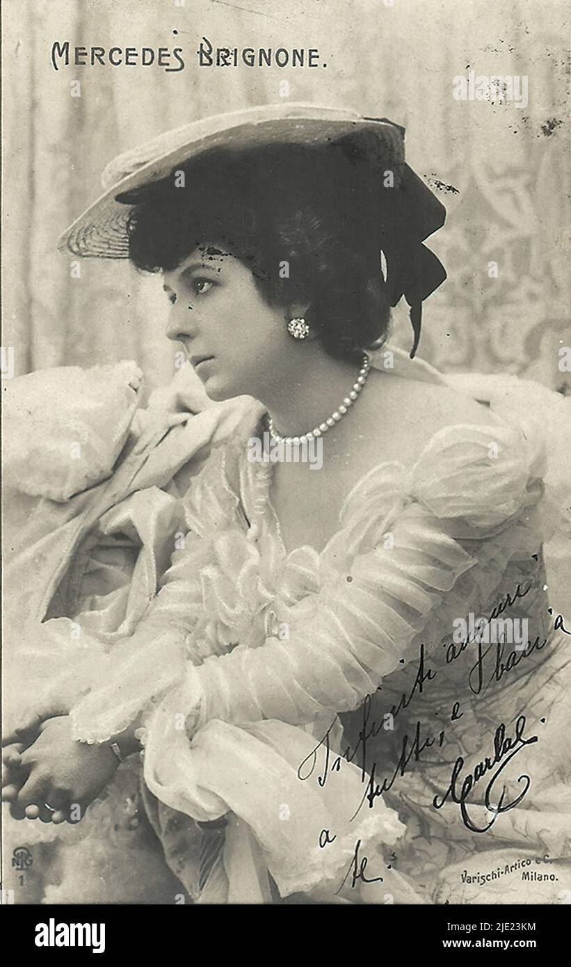 Portrait of Mercedes Brignone 003 - Italian silent cinema era actress ...