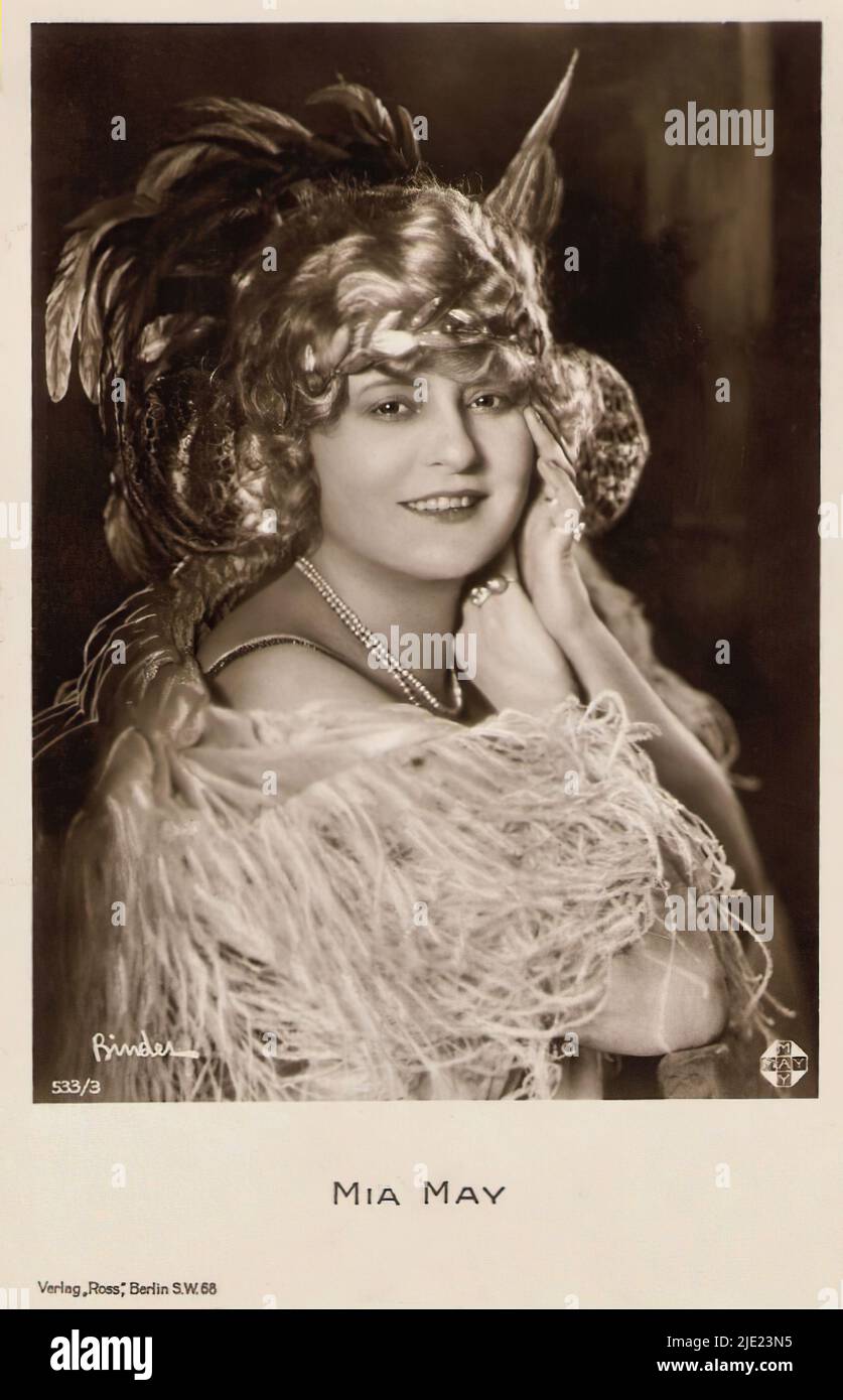 Portrait of Mia May 002 - German weimar era cinema (1918 - 1935 Stock Photo - Alamy