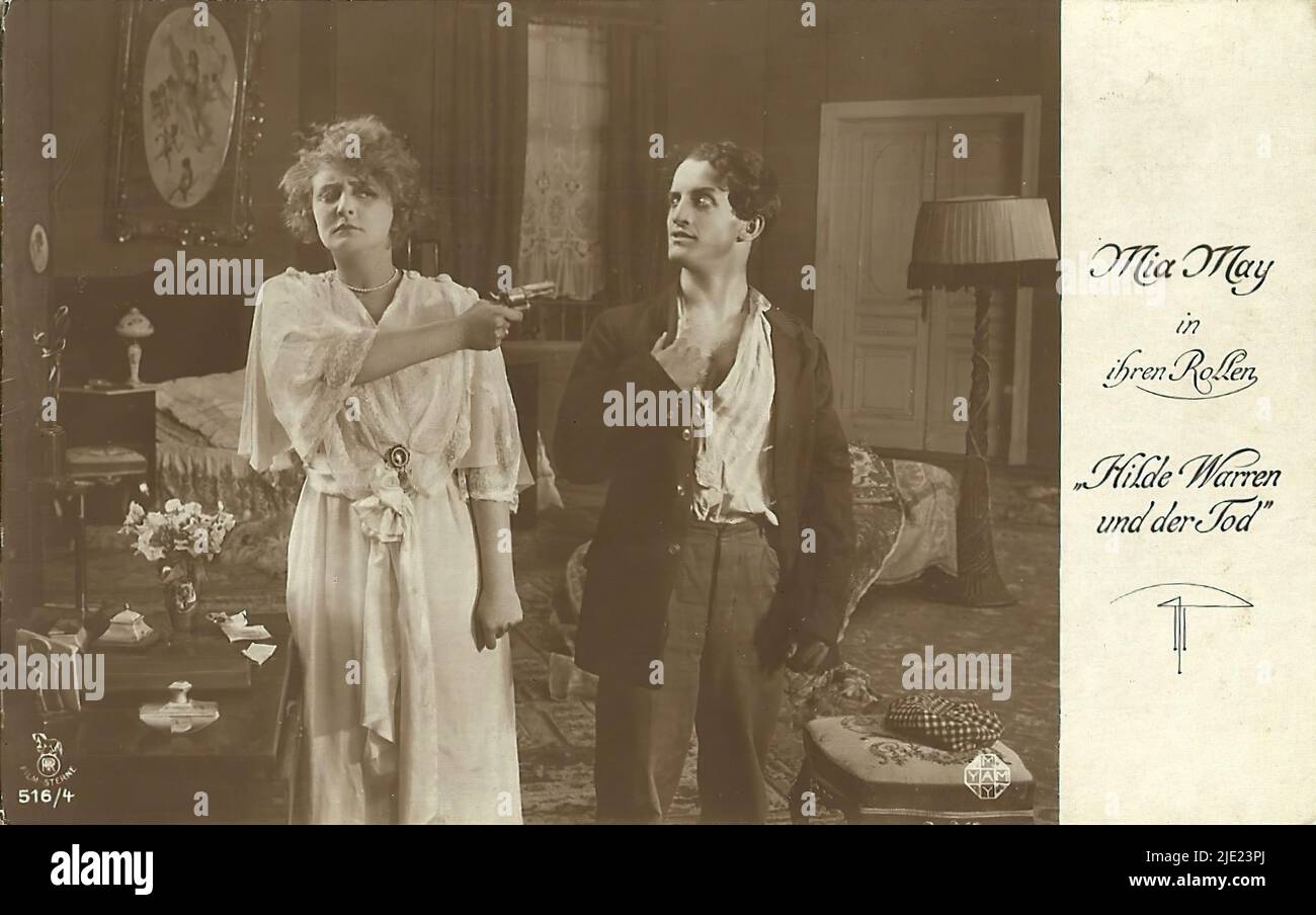 Portrait of Mia May in Hilde Warren und der Tod 001 - German weimar era ...