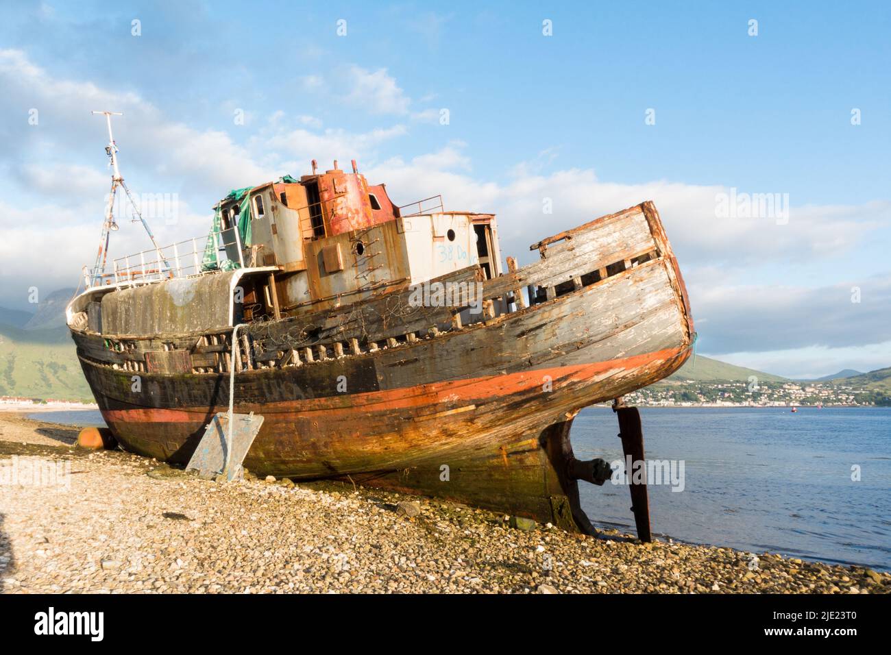 Old boat of Caol aka Corpach Shipwreck at Fort William, Highland, UK ...
