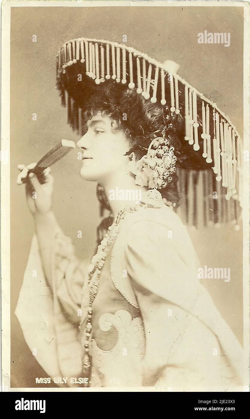 Portrait of Miss Lily Elsie - British stage star of the Victorian and ...