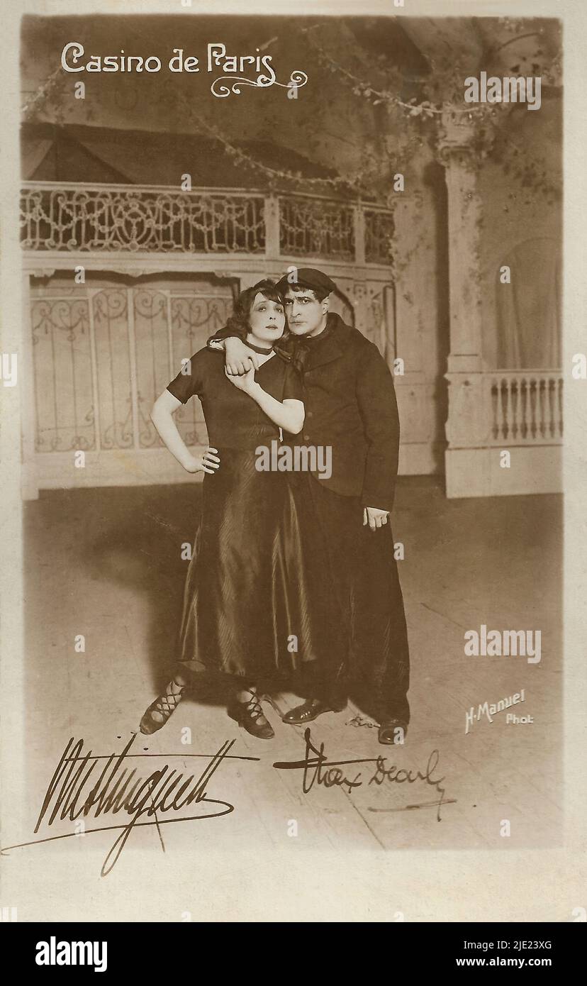 Portrait of Mistinguett and Max Dearly - French theatre classic era ...