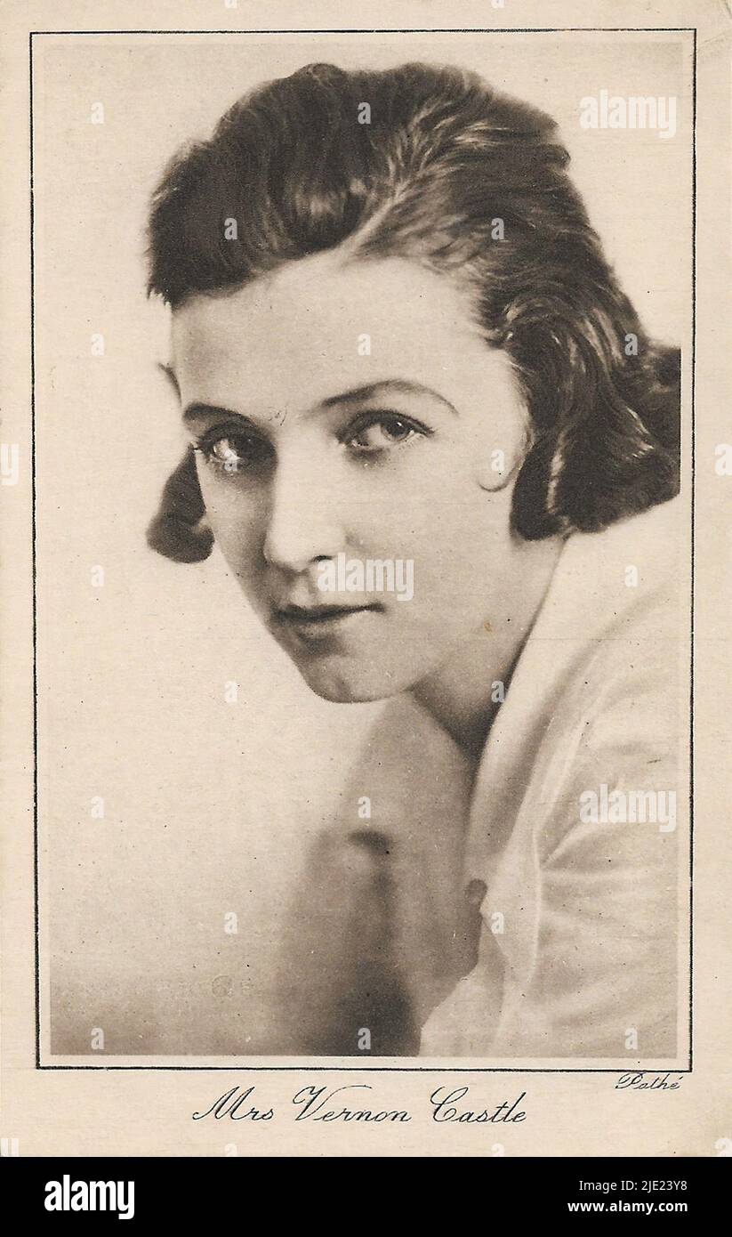 Portrait of Mrs. Vernon Castle (Irene Castle) - American cinema before ...