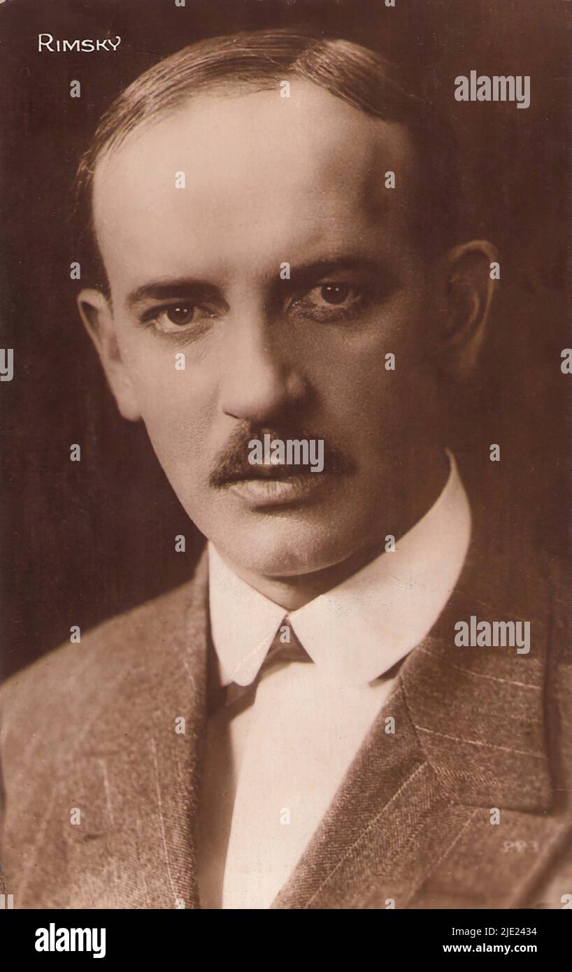 Portrait of Nicolas Rimsky Stock Photo - Alamy