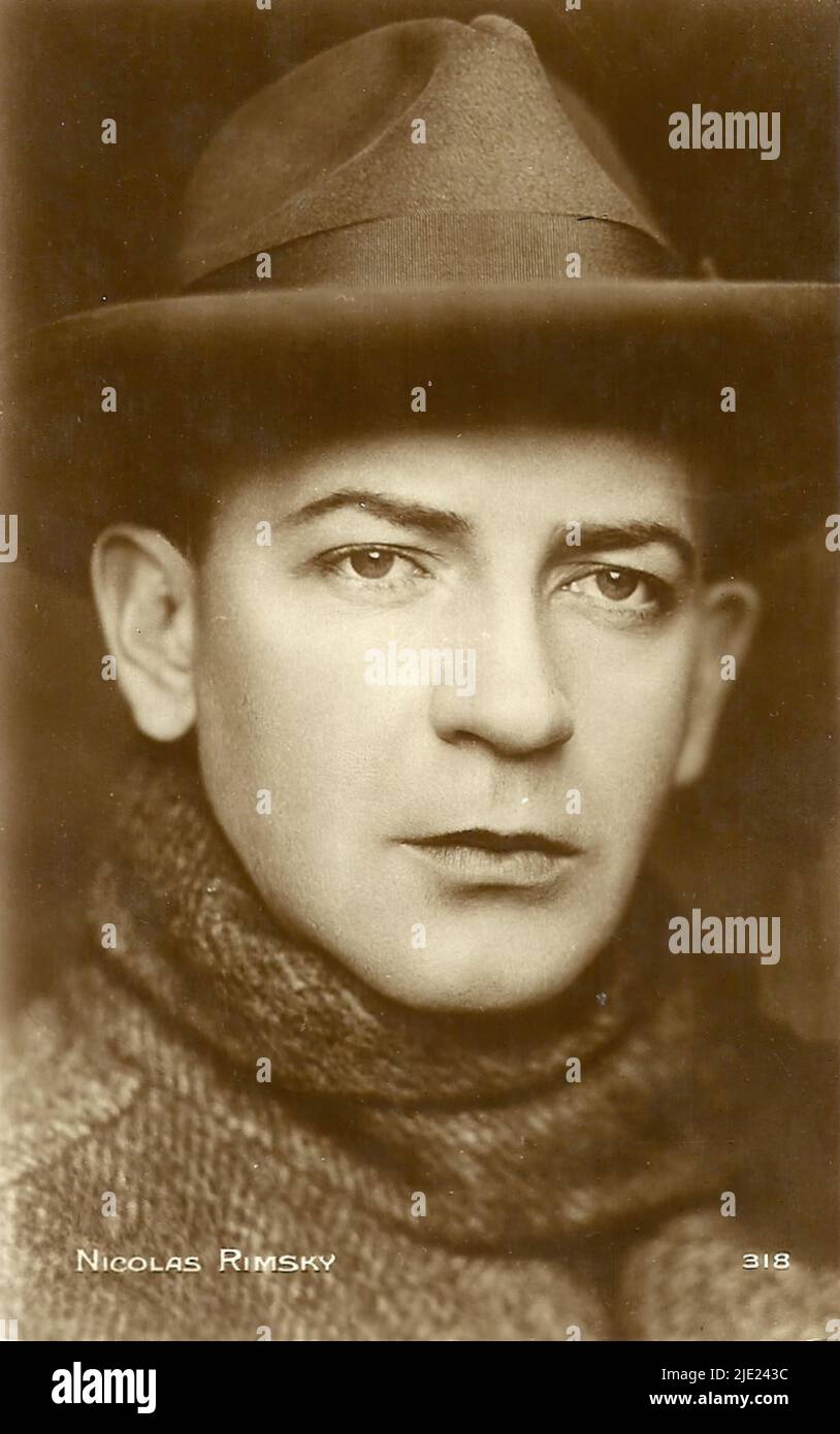 Portrait of Nicolas Rimsky 002 Stock Photo - Alamy