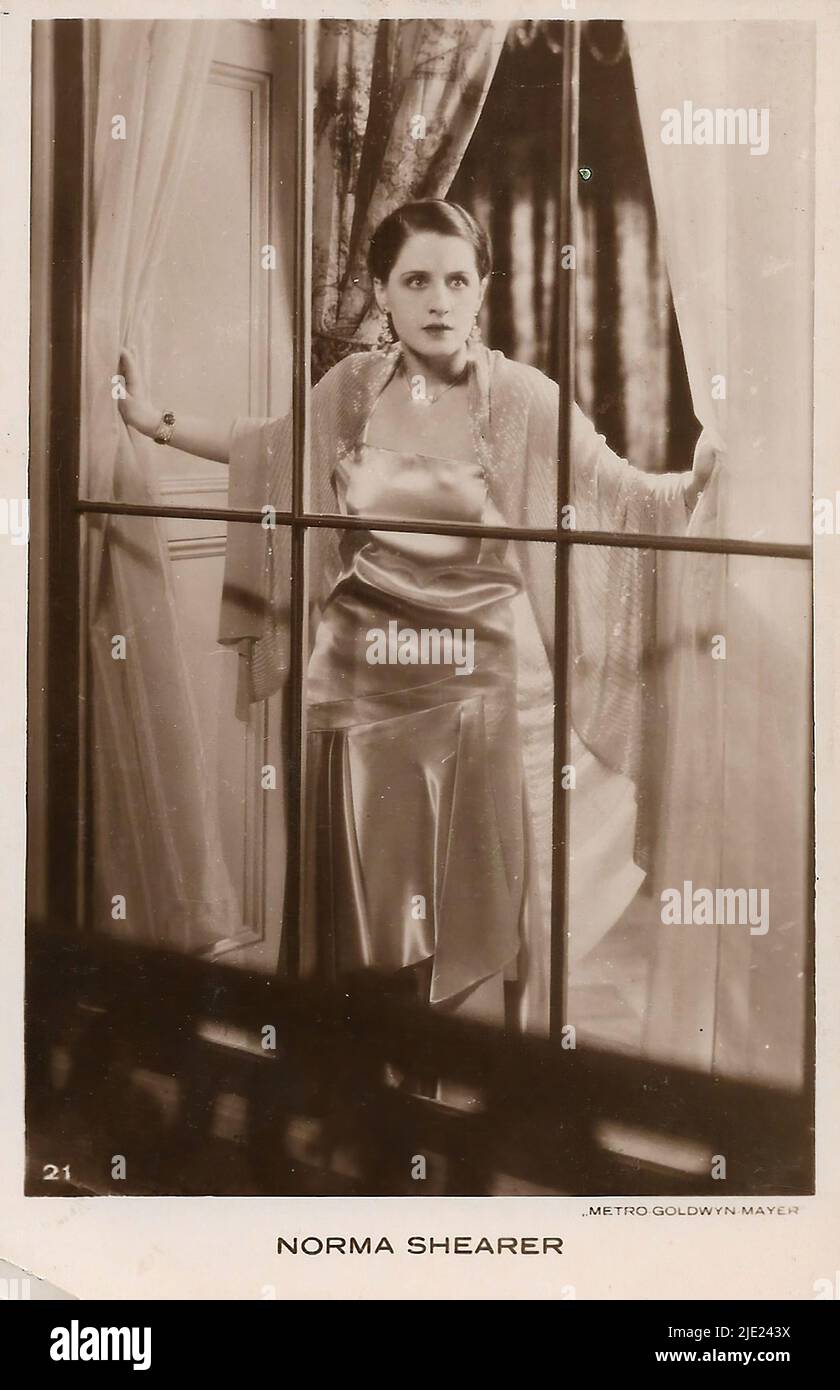 Portrait of Norma Shearer 006 - Hollywood silent movie actress Stock ...