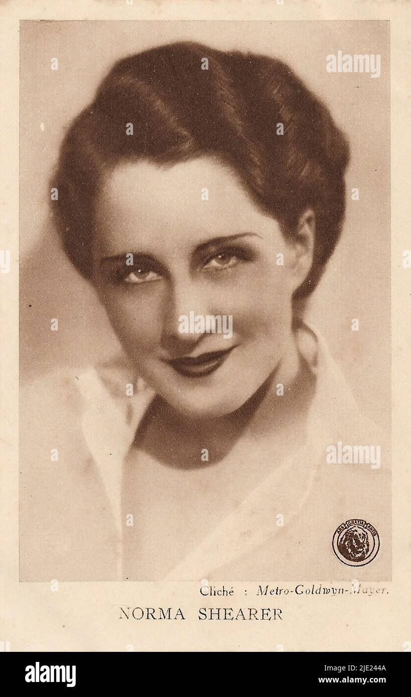 Portrait of Norma Shearer 004 - Hollywood silent movie actress Stock ...