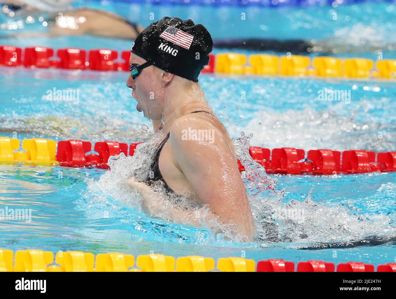 Lilly King of USA Gold medal, 200 M Breaststroke Women during the 19th ...