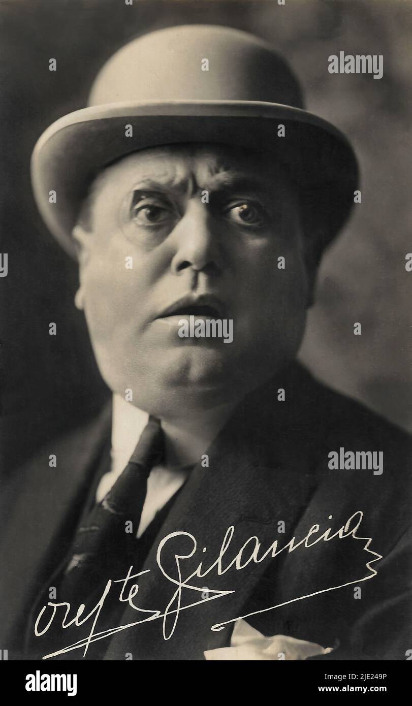 Portrait of Oreste Bilancia 001 - Italian silent cinema era actor Stock ...
