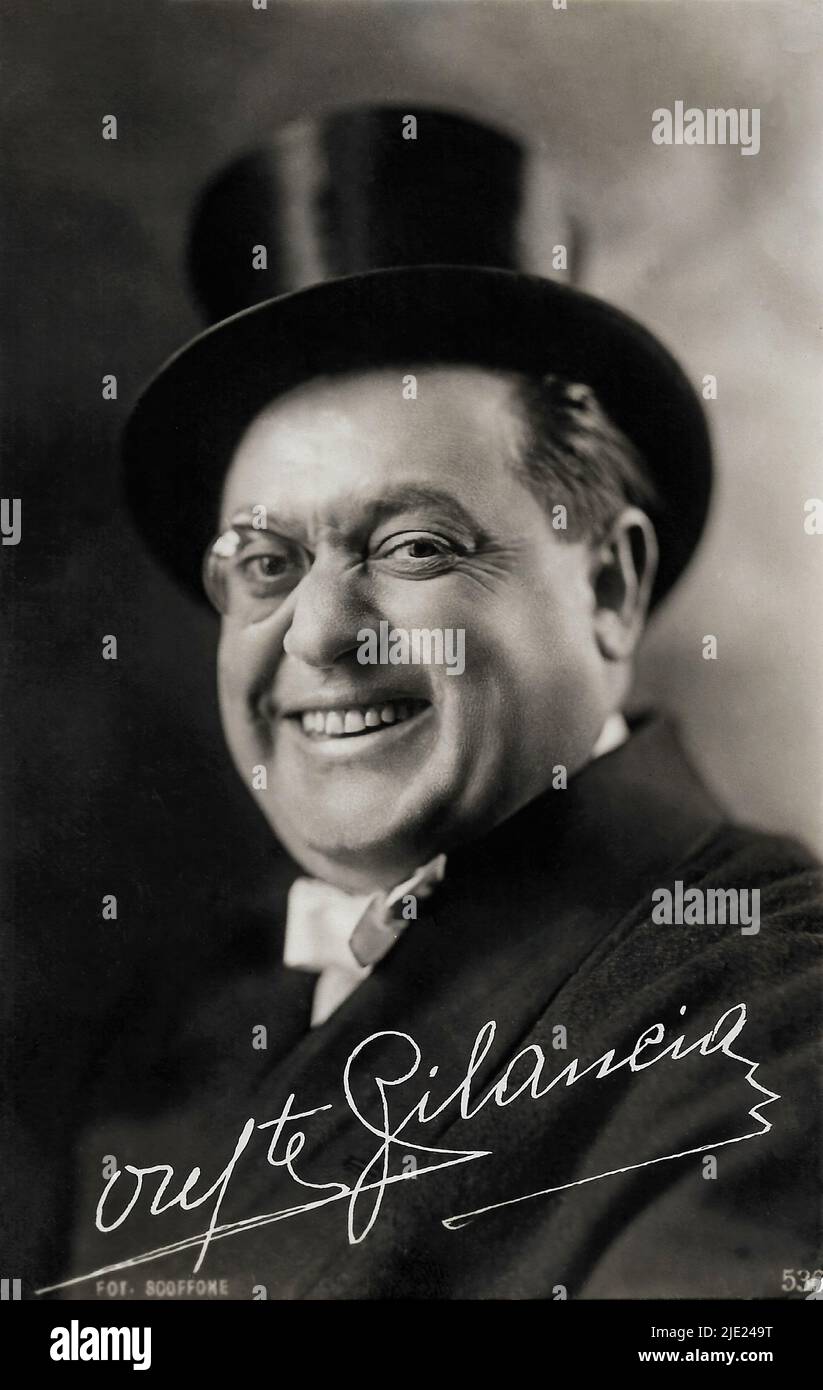 Portrait of Oreste Bilancia - Italian silent cinema era actor Stock ...