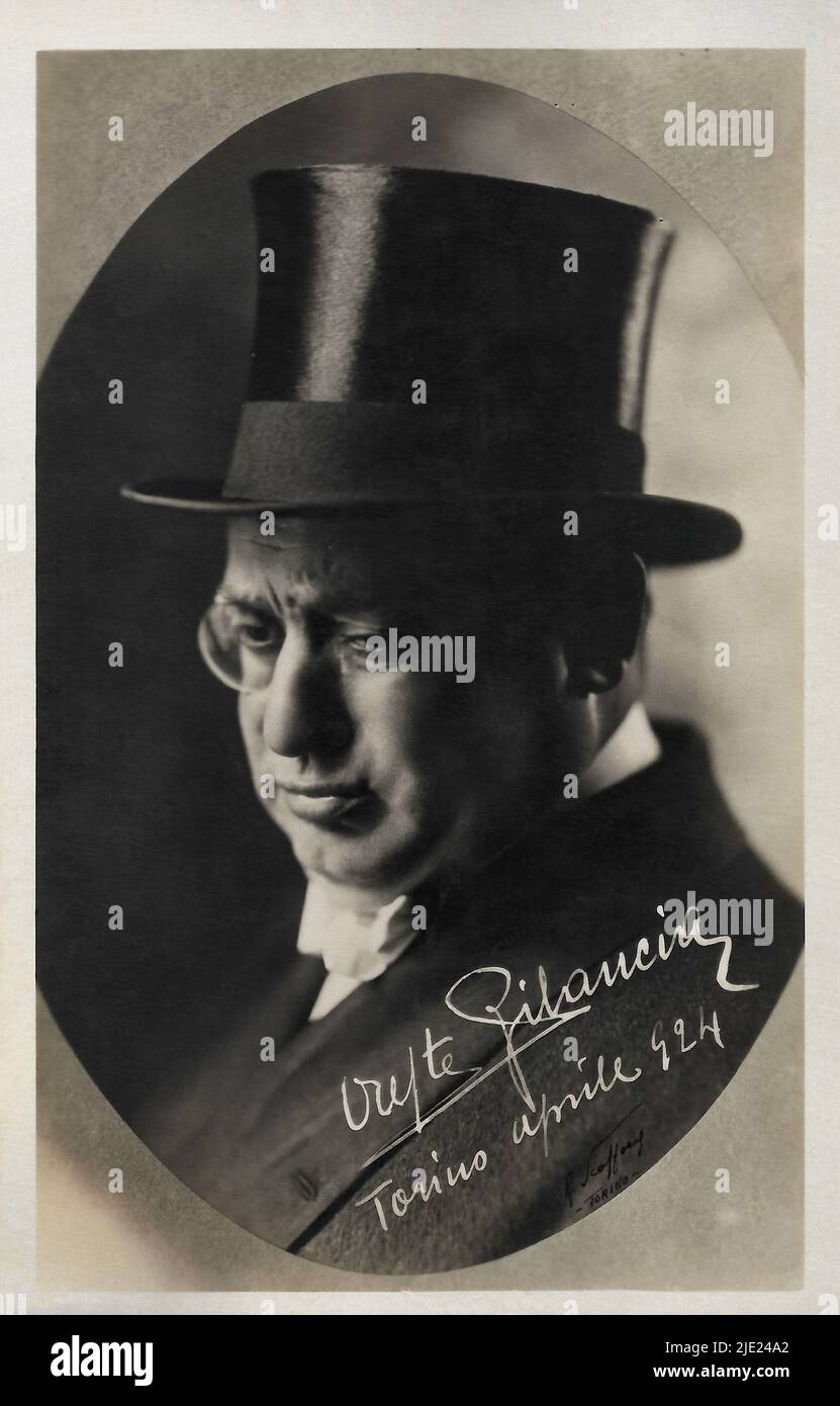 Portrait of Oreste Bilancia 003 - Italian silent cinema era actor Stock ...