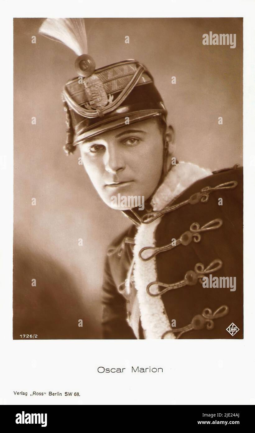 Portrait of Oscar Marion 002 - German weimar era cinema (1918 - 1935 Stock Photo - Alamy