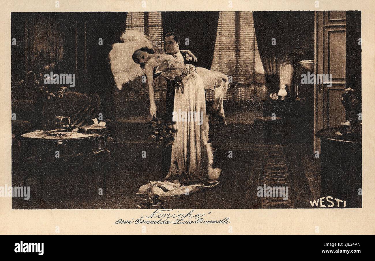 Portrait of Ossi Oswalda and Livio Pavanelli in Niniche (1925 ) - German weimar era cinema (1918 ...