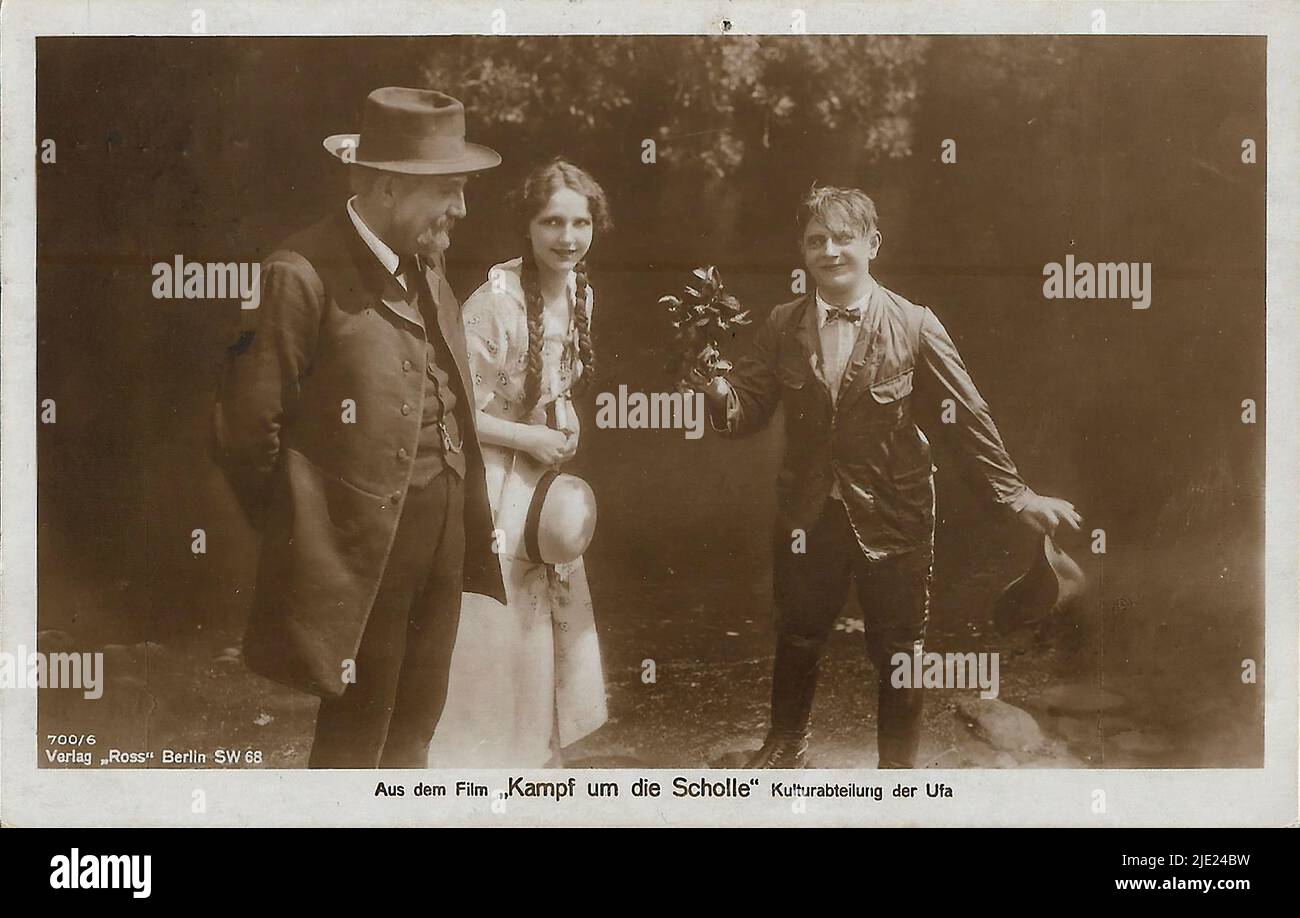 Portrait of Otto Kronburger, Mary Parker and Hans Hermann in Kampf um ...