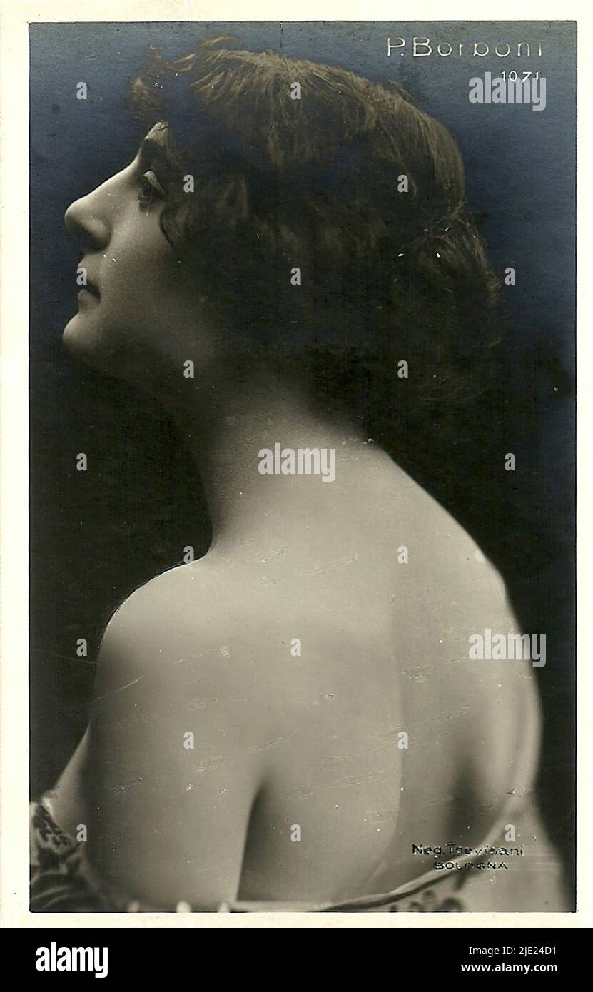Portrait of Paola Borboni 004 - Italian silent cinema era actress Stock ...