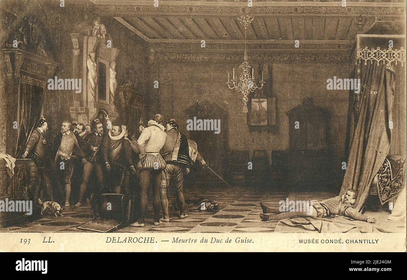 Portrait of Paul Delaroche, L'Assassinat du Duc de Guise - French ...