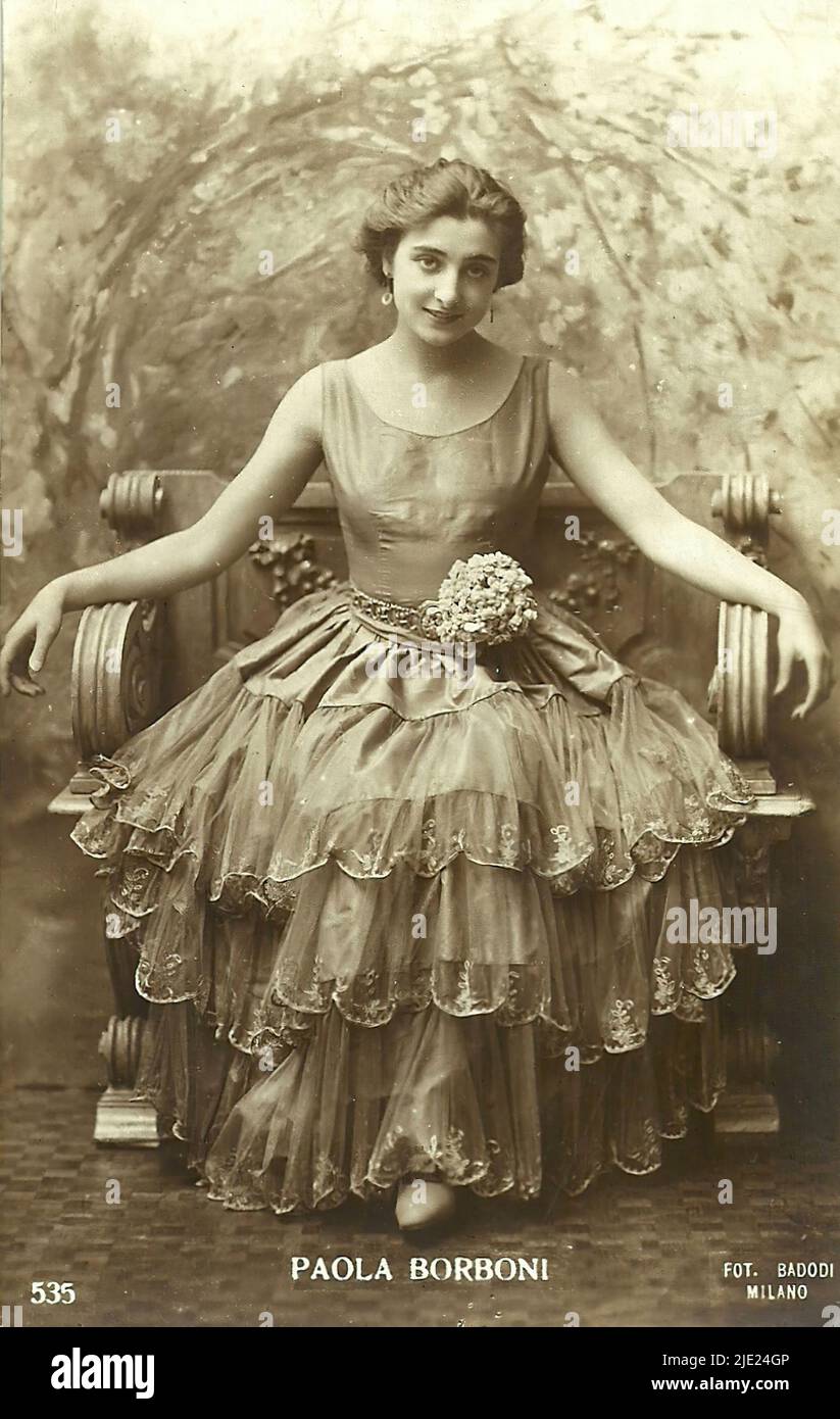 Portrait of Paola Borboni 007 - Italian silent cinema era actress Stock ...