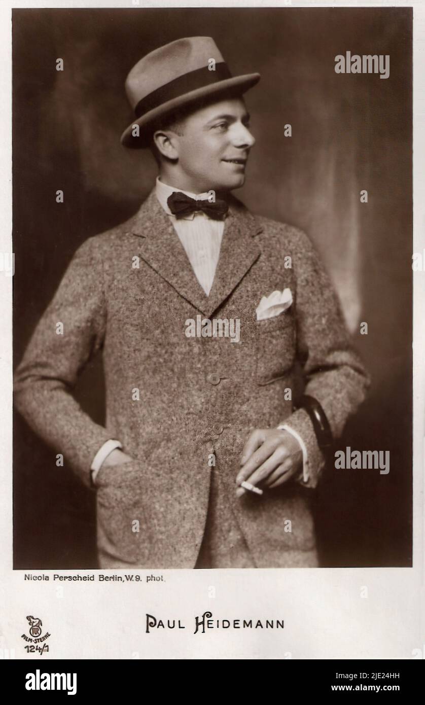 Portrait of Paul Heidemann 001 - German weimar era cinema (1918 - 1935 ...