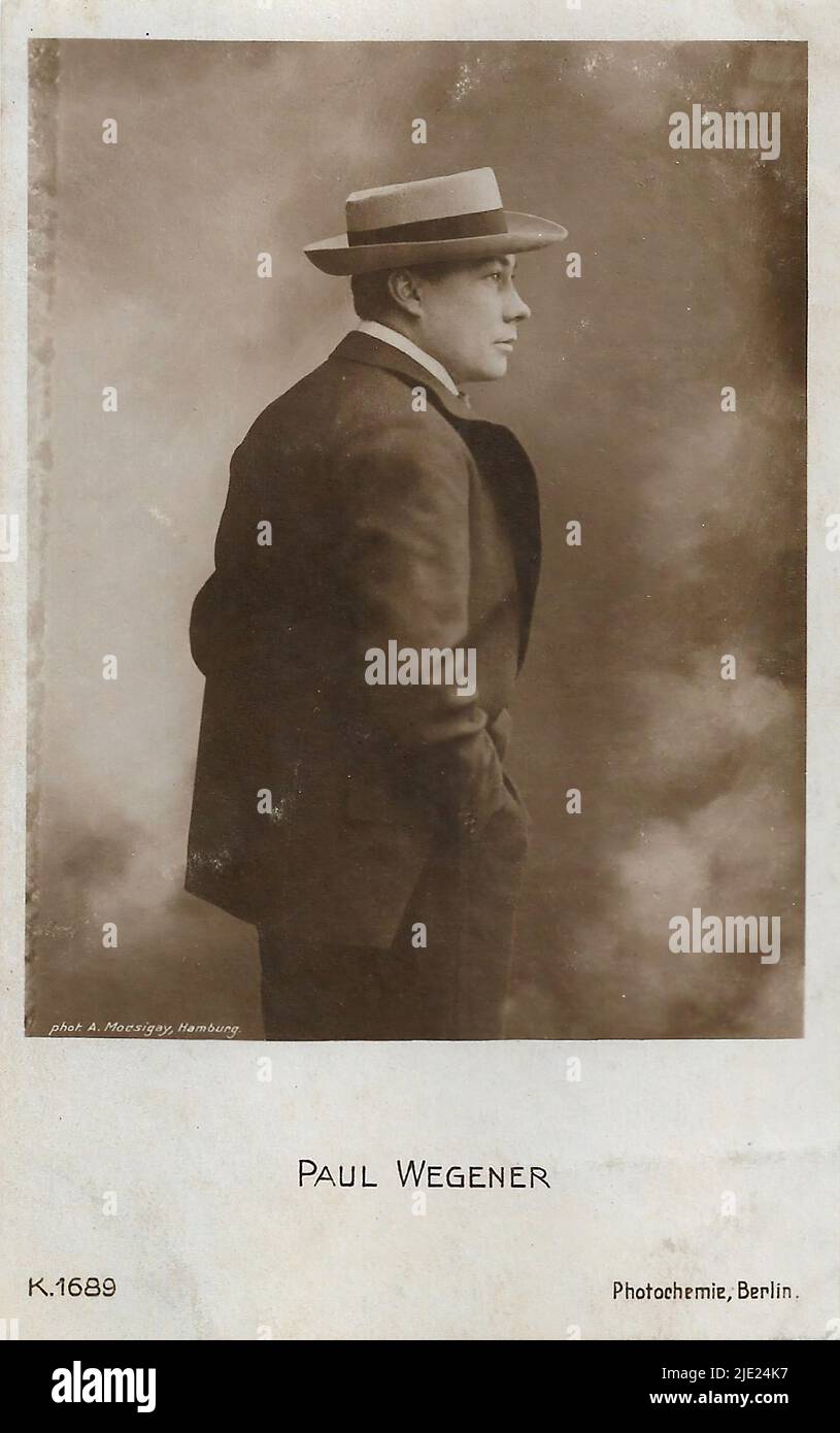 Portrait of Paul Wegener 001 - German weimar era cinema (1918 - 1935 Stock Photo - Alamy