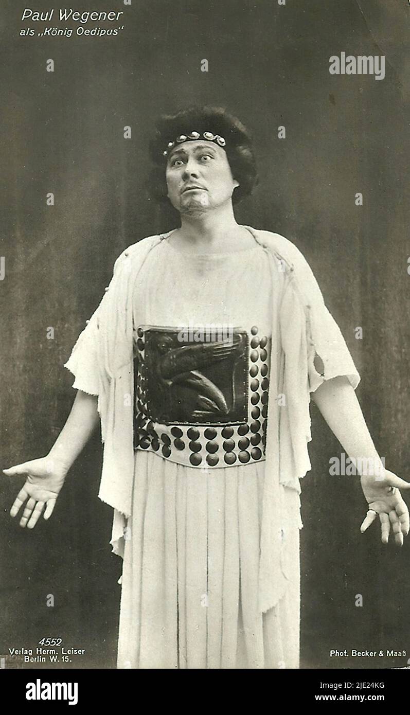 Portrait of Paul Wegener in König Oedipus (1910) 002 - German weimar ...