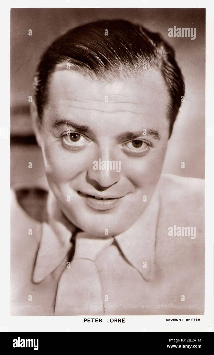 Portrait of Peter Lorre - German weimar era cinema (1918 - 1935 Stock ...