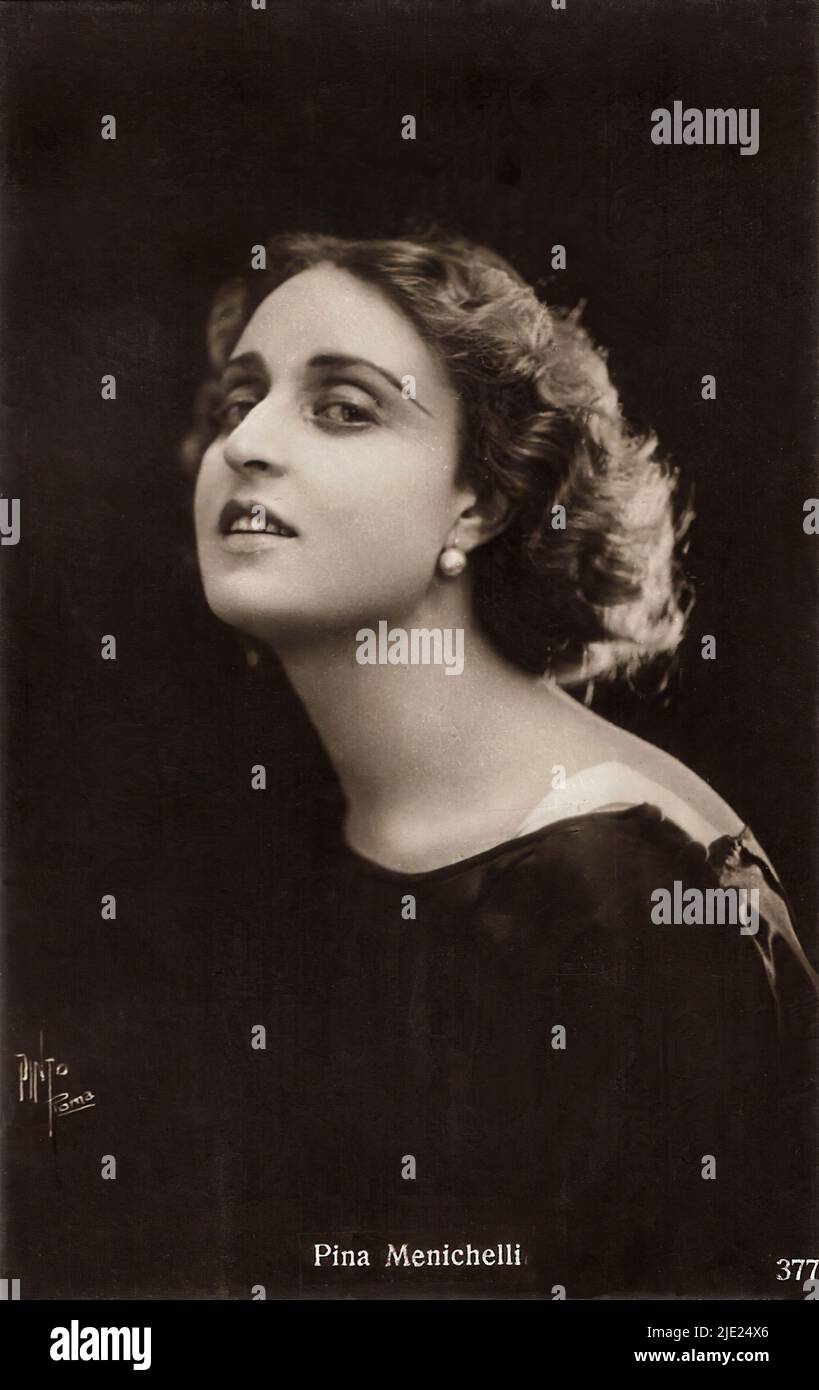 Portrait of Pina Menichelli 001 - Italian silent cinema era actress ...