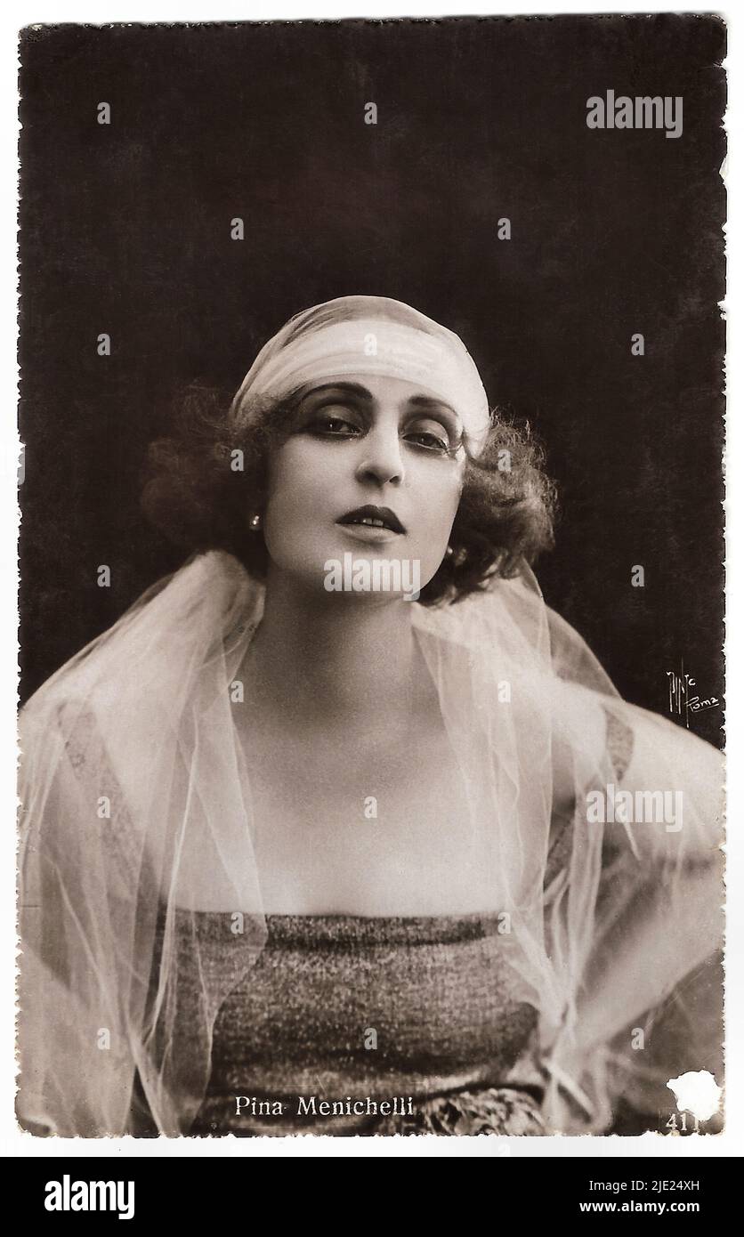 Portrait of Pina Menichelli 011 - Italian silent cinema era actress ...