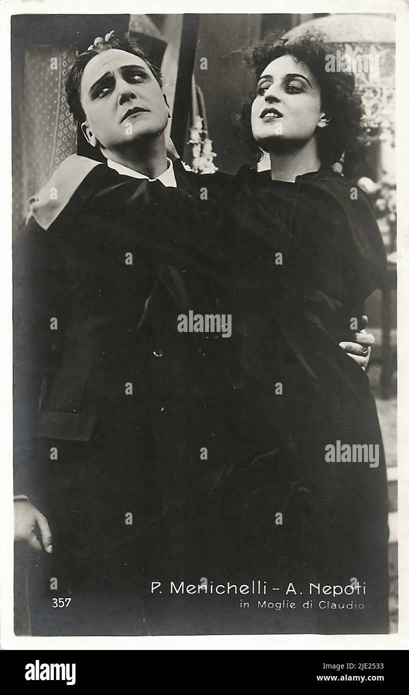 Portrait of Pina Menichelli in La moglie di Claudio - Italian silent ...