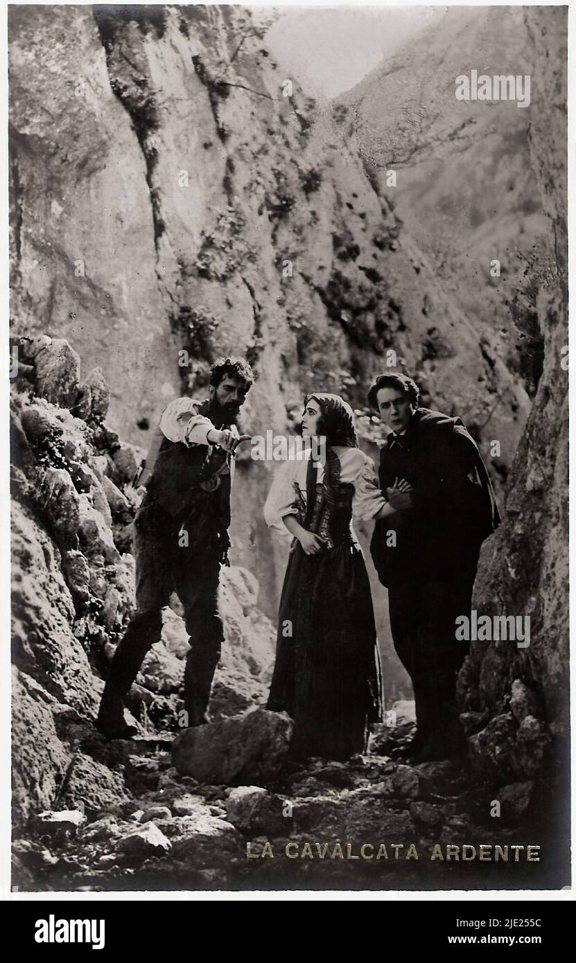 Portrait of Raimondo Van Riel, Soava Gallone & Gabriel de Gravone in La ...