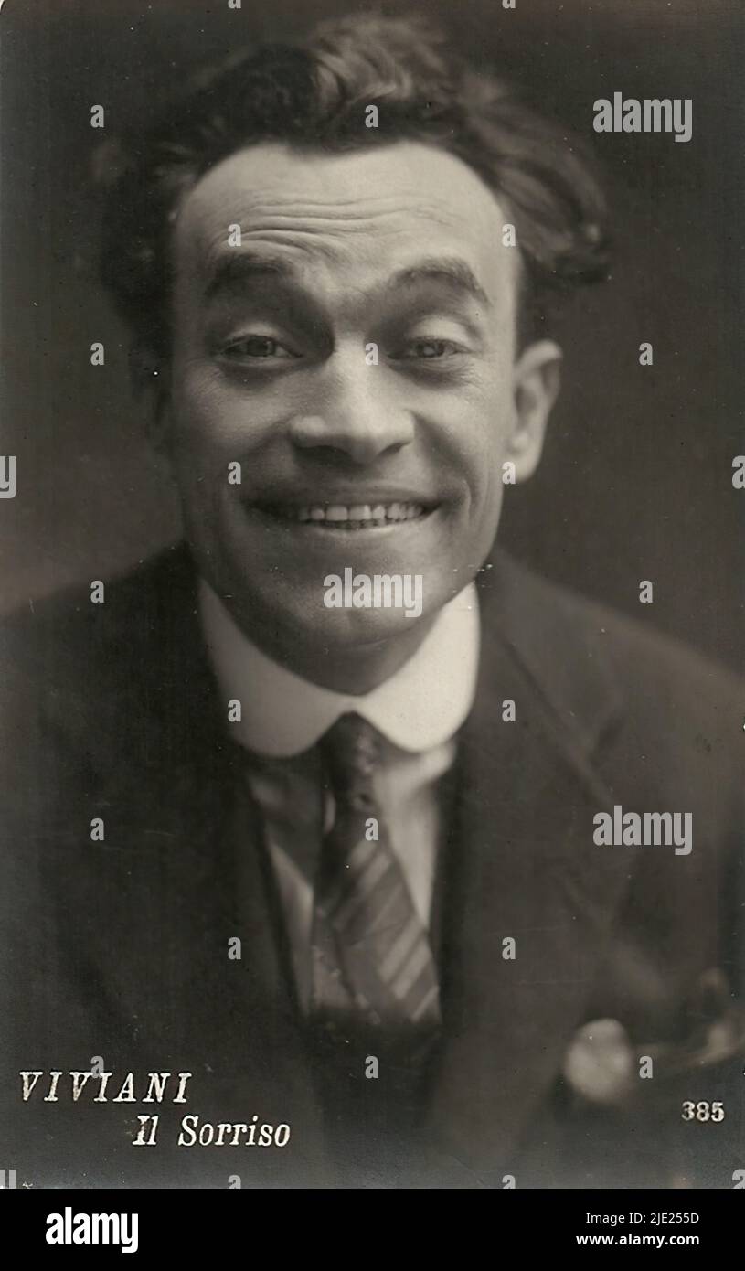 Portrait of Raffaele Viviani - Italian silent cinema era actor Stock ...