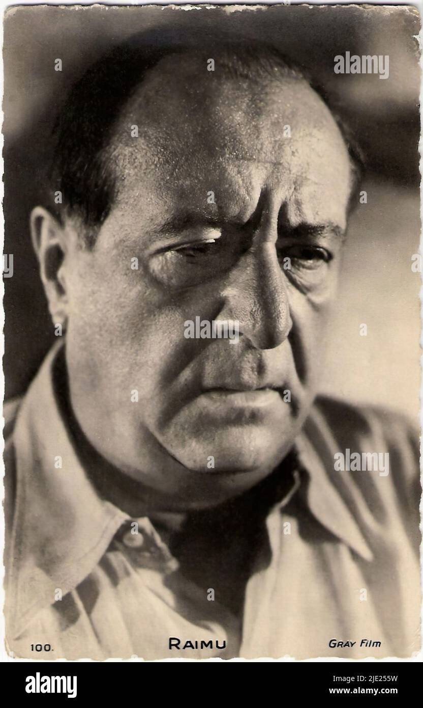 Portrait of Raimu - French theatre classic era Stock Photo - Alamy
