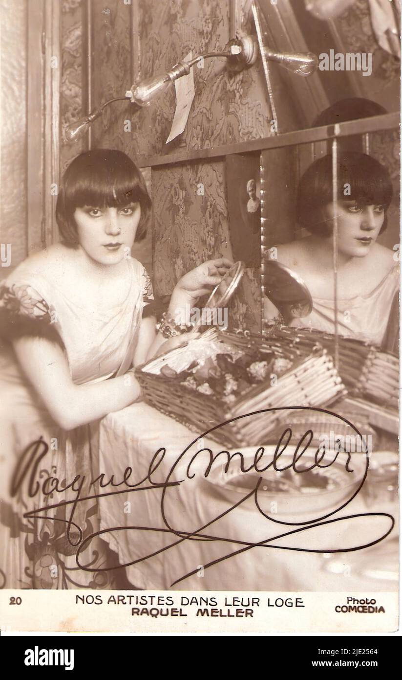 Portrait of Raquel Meller - French theatre classic era Stock Photo - Alamy