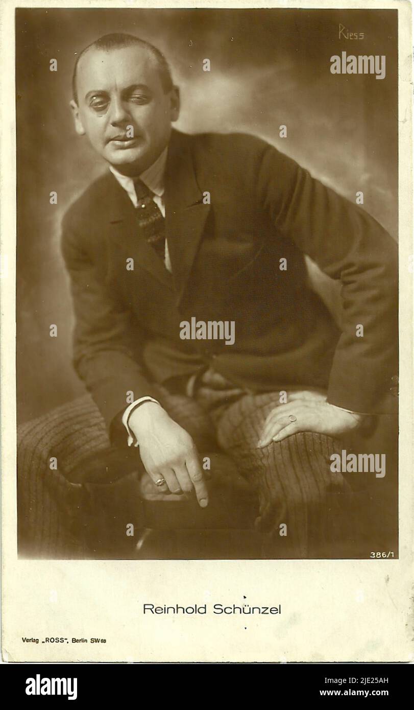 Portrait of Reinhold Schünzel - German weimar era cinema (1918 - 1935 ...