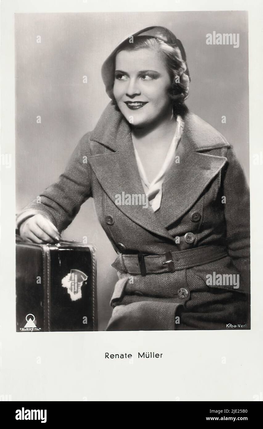 Portrait of Renate Müller 004 - German Third Reich movie star Stock ...