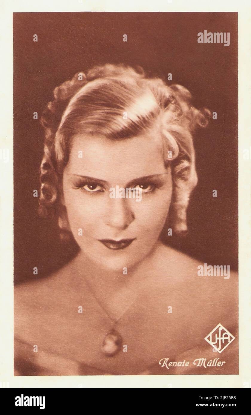Portrait of Renate Muller, Walzerkrieg - German weimar era cinema (1918 - 1935 Stock Photo - Alamy