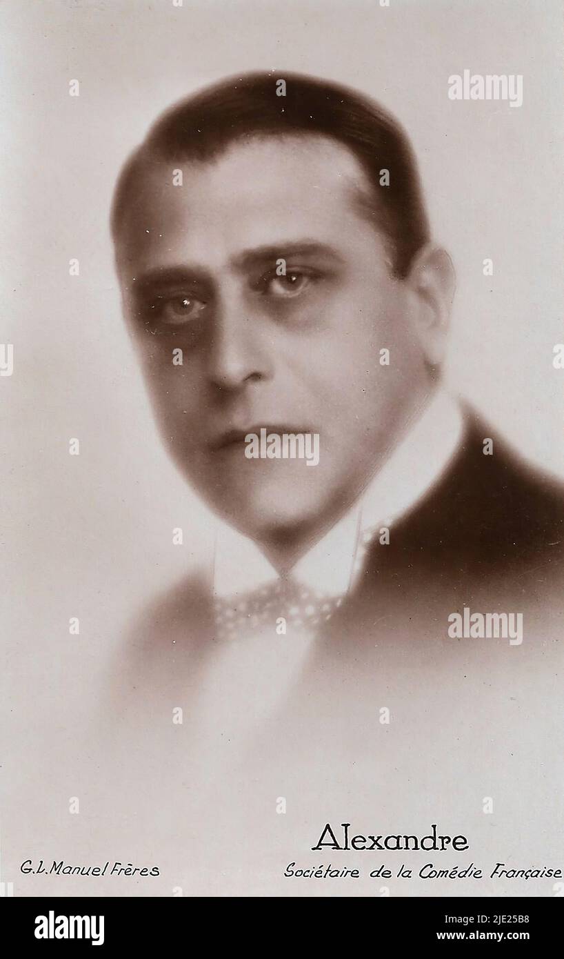 Portrait of René Alexandre 005 - French silent cinema era Stock Photo ...