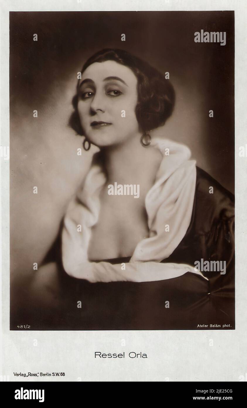 Portrait of Ressel Orla - German weimar era cinema (1918 - 1935 Stock ...