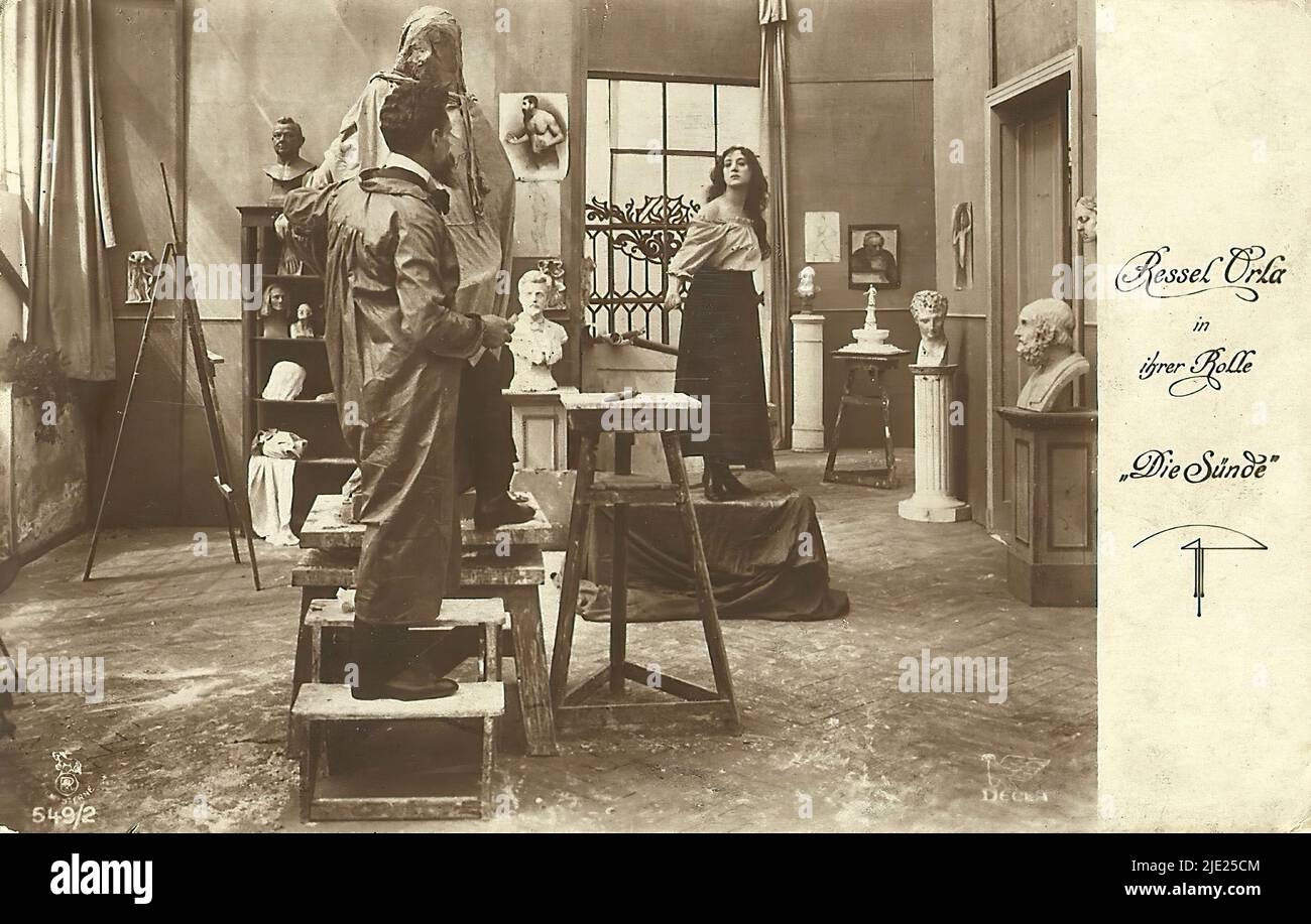 Portrait of Ressel Orla in Die Sünde (1918) - German weimar era cinema ...