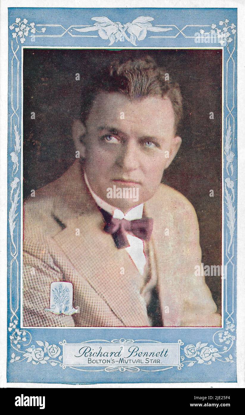 Portrait of Richard Bennett, Bolton's-Mutual Star - American cinema ...